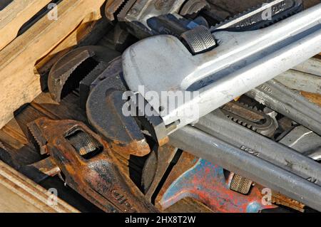 Hand tools for sale at flea tag market, some new and some used old and ...