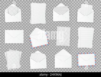 Collection of different types of Note papers vector illustration on ...