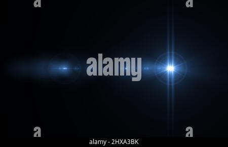 Lens Flare light over background. Easy to add overlay or screen filter ...