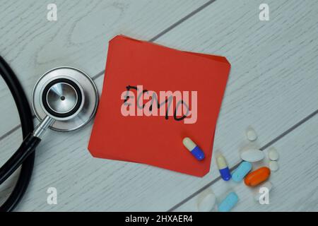 ECMO, Extra Corporeal Membrane Oxygenation symbol. Concept words 'ECMO ...