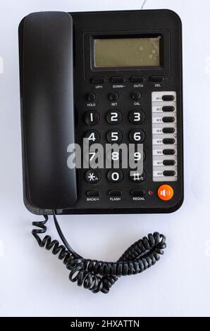 Fixed line dial telephone Stock Photo - Alamy