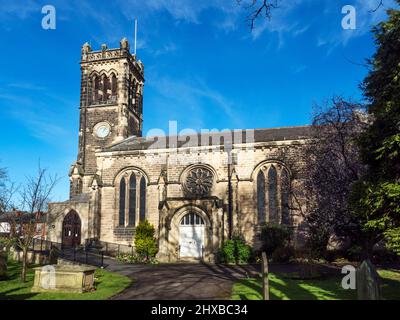The parish church of St James, Wetherby town, North Yorkshire, England ...