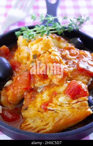 White fish fillet Provencal style Stock Photo - Alamy