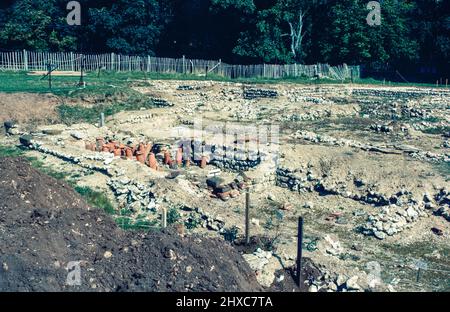 Rockbourne, Hampshire - Roman Villa ruins - archaeological excavation ...