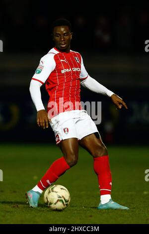 Rotherham United's Hakeem Odoffin in action during the Papa John's ...