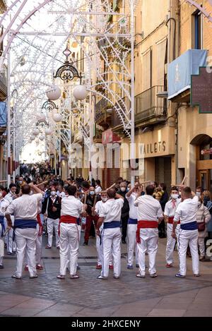 stick dance, -ball de bastons-, Maçaners, Bergueda, Catalonia, Pyrenean ...