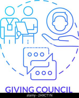 Giving council concept icon Stock Vector Image & Art - Alamy
