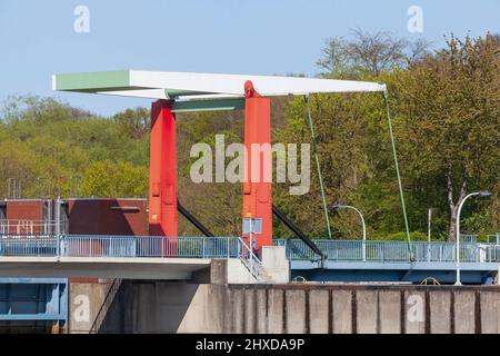 Lesum Barrage, Bremen North, Bremen, Germany, Europe Stock Photo - Alamy