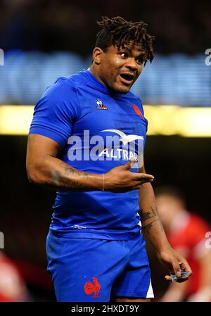 France's Jonathan Danty during the Rugby RBS 6 Nations Tournament ...
