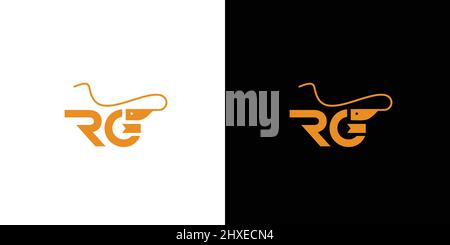 Simpe and unique G letter initial shrimp logo design Stock Vector Image ...