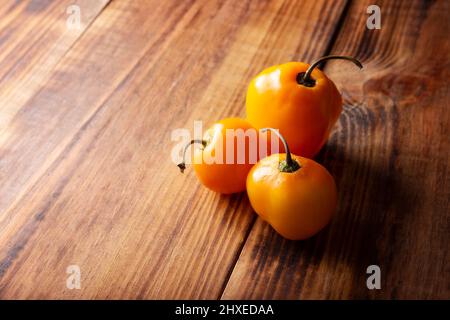 Chile Manzano. Also known as rocoto, locoto, morrongo, peron. Commonly ...