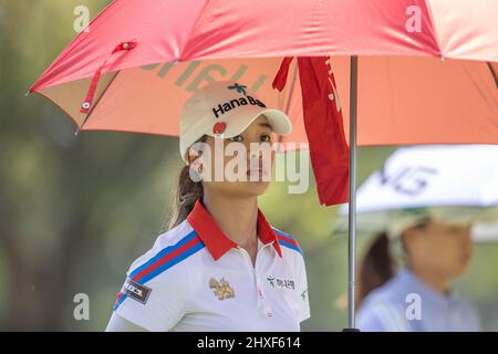 Pattaya Thailand - March 12: Jaravee Boonchant from Thailand during day ...