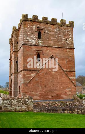 wetheral priory gatehouse Stock Photo - Alamy