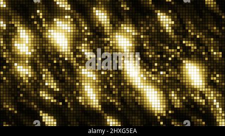 Beautiful background with sparkling wavy pixels. Motion. Pixel image of ...