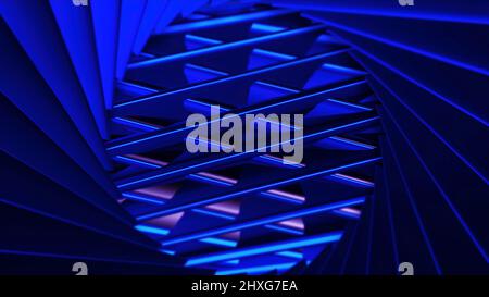 Pattern with rotating metal patterns. Motion. Animation inside ...