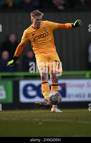 Alex Bass #12 of Bradford City in action Stock Photo - Alamy