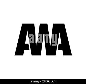 AWA logo. AWA letter. AWA letter logo design. Initials AWA logo linked ...