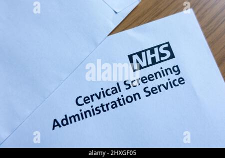 smear test letter results Stock Photo - Alamy