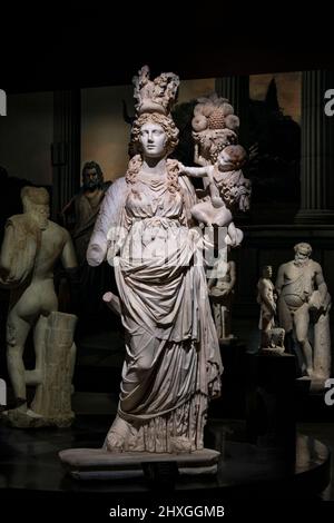 Statue of Tyche in Istanbul Archaeology Museum in Turkey Stock Photo ...