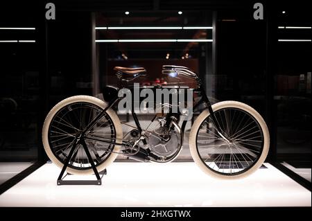 The first Harley Davidson which was built in a shed in 1903 Stock Photo ...
