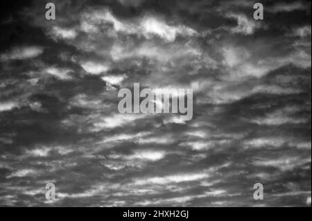 Altocumulus perlucidus with dramatic sky at sunset Stock Photo - Alamy