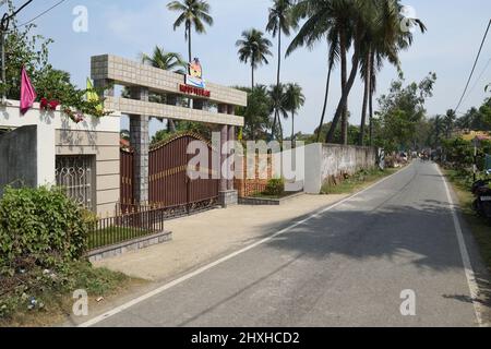 Nodi Teerae entrance. The river side resort by the river Ganges. Burul ...