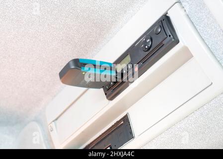 Digital tachograph reader plugged in a Tachograph download. Tachograph ...