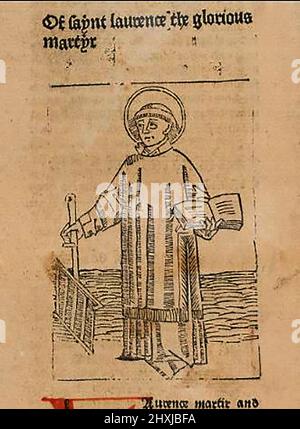 St. Lawrence, martyr Stock Photo - Alamy