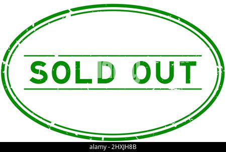 Grunge green sold out word rubber seal stamp on white background Stock Vector Image & Art - Alamy