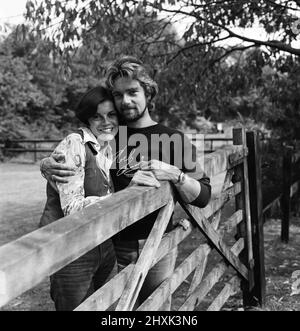 Noel Edmonds Disc Jockey TV Presenter with his wife Jill at Queen Anne ...