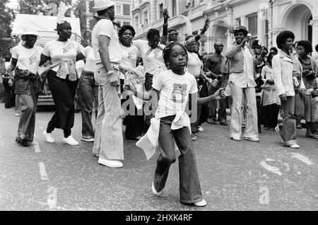 Atmosphere at the Notting Hill Carnival. 29th August 1976 Stock Photo ...