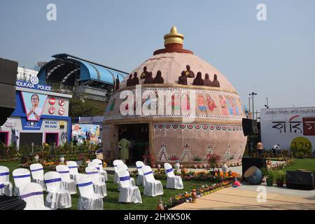 Jago Bangla pavilion at the 45th International Kolkata Book Fair. Salt ...