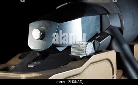 Safety and cocked indicator on a bolt action rifle Stock Photo - Alamy