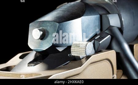 Safety and cocked indicator on a bolt action rifle Stock Photo - Alamy