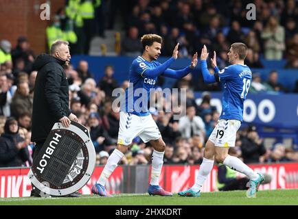 Vitalii Mykolenko of Everton during the Everton v Wolverhampton ...
