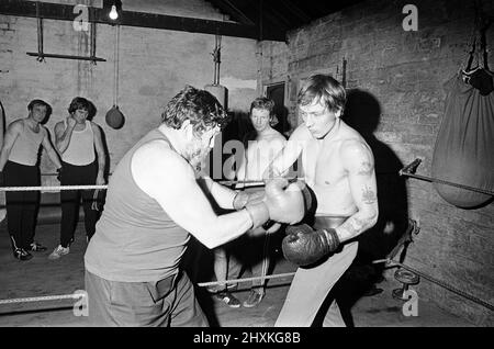 Boxing Gym in Teesside, 1976 Stock Photo - Alamy