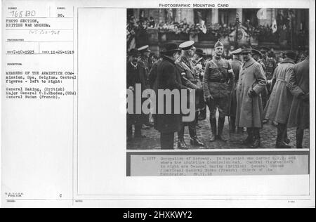Allied Generals of the International Armistice Commission during World ...