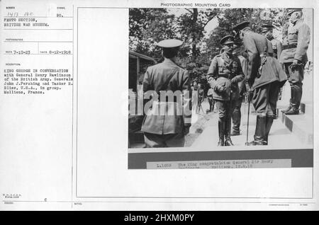General John J. Pershing, General Tasker H. Bliss, and Secretary of ...