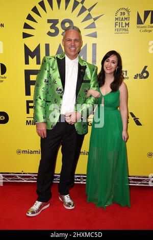 MIAMI, FLORIDA - MARCH 12: Jaie Laplante, Vanessa Ressler and Gary ...