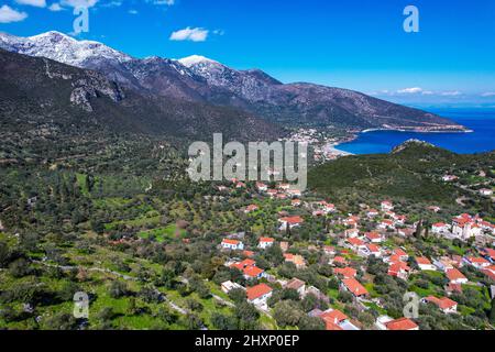 The isolated village of Kyparissi, Peloponnese, Greece Stock Photo - Alamy
