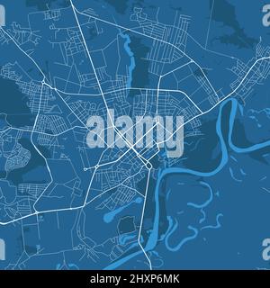Chernihiv vector map. Detailed map of Chernihiv city administrative ...