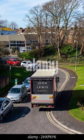 John Lewis store delivery lorry Stock Photo - Alamy