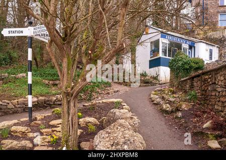 Arnside Beach Hut cafe Stock Photo - Alamy