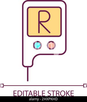 Radiation dosimeter RGB color icon Stock Vector Image & Art - Alamy