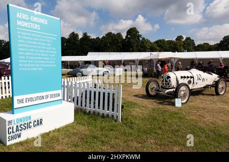 Fafnir Hall Scott Aero Special 1914/17, on display at the 2021 London ...