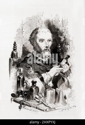 Portrait of Paracelsus (1493-1541) Swiss German Renaissance physician ...