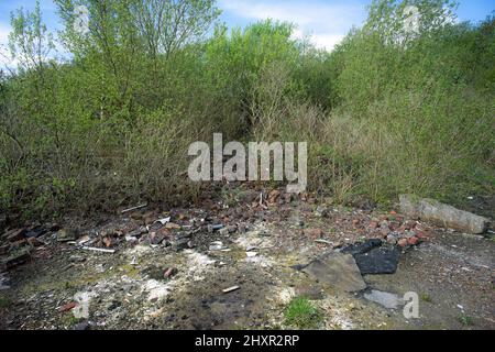 Brownfield land, site of former gasworks Stock Photo - Alamy