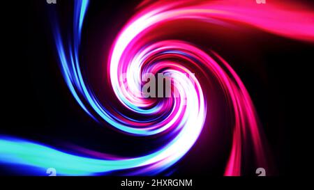 Gradient of rainbow colors are cyclically shifting, seamless loop ...