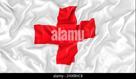 flag of the international red cross Stock Photo - Alamy
