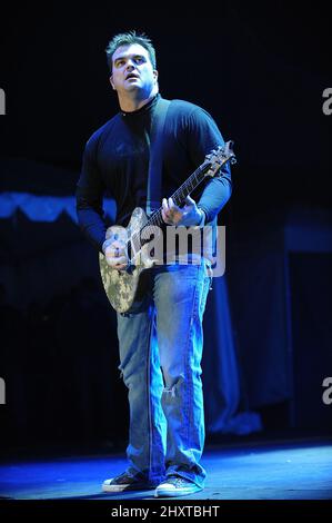 Guitarist Chris Henderson of the band 3 Doors Down performs at the ...